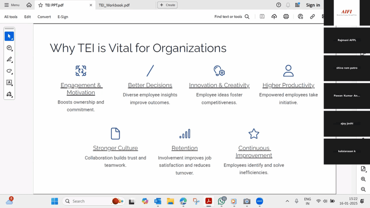 Training Programmes – Association of Indian Forging Industry (AIFI)